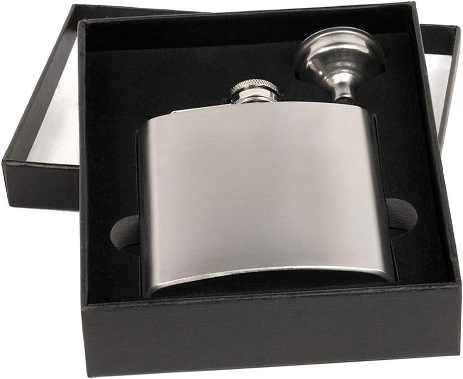 Amazon.com | Stainless Steel 6 Oz Flask Set - Funnel Included: Flasks
