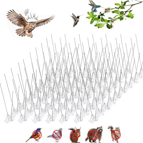 SIXSSSM Pigeon Repellent Bird Repellent 25.5 cm x 8 Pieces Stainless ...