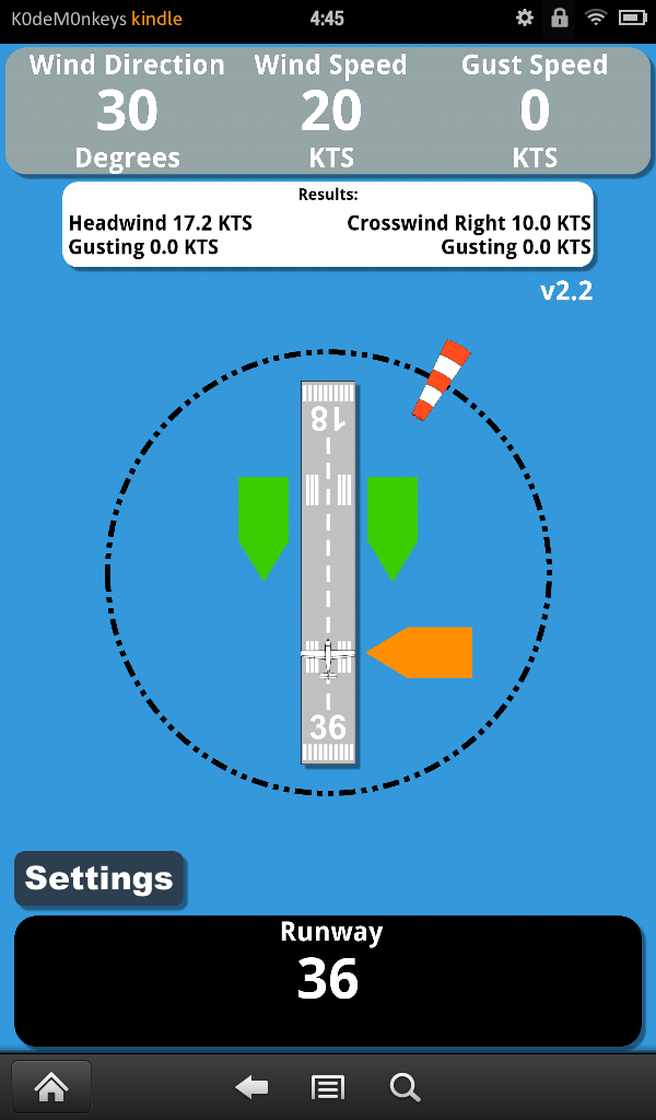 Runway Wind Calculator - App on Amazon Appstore