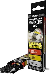 AK Interactive Tactical Markings Real Colors Markers, Multicolor (3 ...