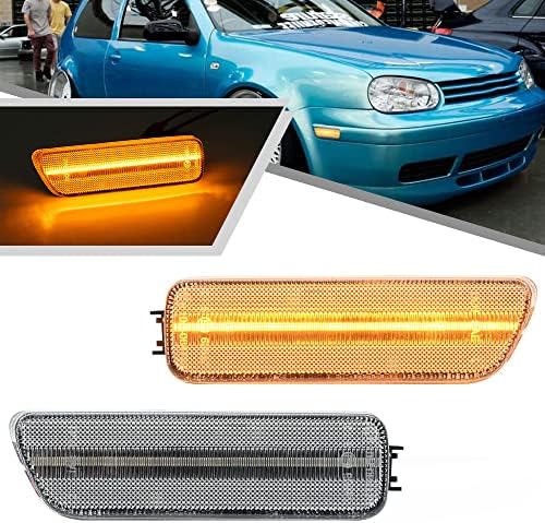 Amazon.com: 2Pcs Amber LED Side Marker Light for 1999-2006 VW MK4 Golf ...
