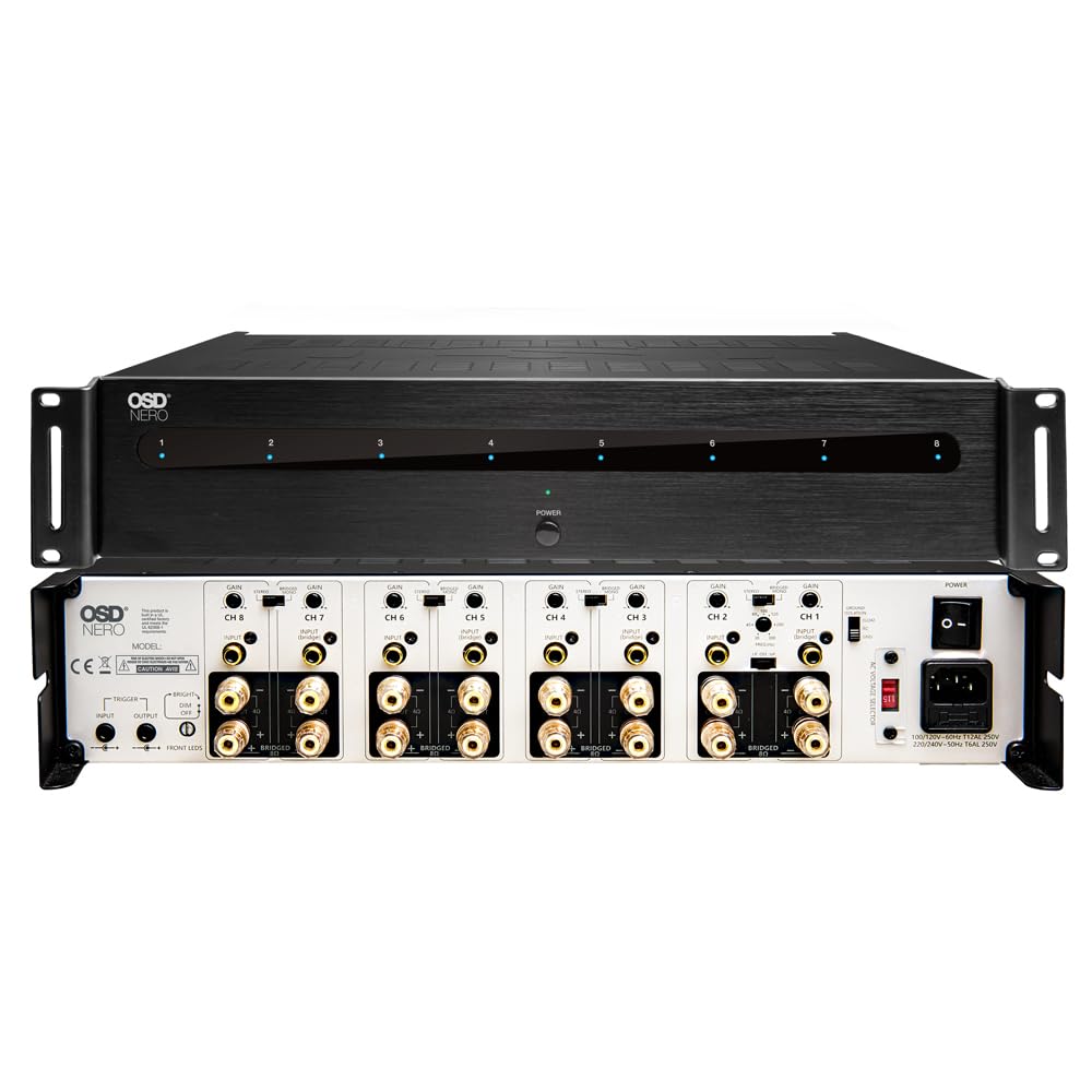 Amazon.com: OSD 8X 175W Home Theater Amplifier Highly Flexible, High ...
