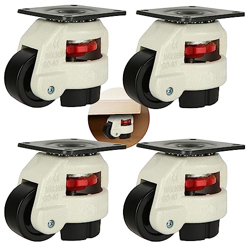 Snapklik.com : Acrux7 Retractable Leveling Casters Set Of 4 Heavy Duty ...