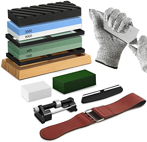 Amazon.com: Whetstone Knife Sharpening Stone Kit - Professional Knife ...