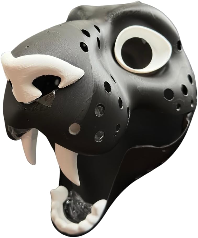 Amazon.com: Sabertooth | Smilodon | Feline Fursuit Headbase | 3D ...
