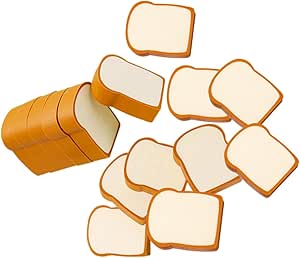 MAGICLULU 16PCS Bread Erasers Cute Toast Shaped Erasers Fun Food ...