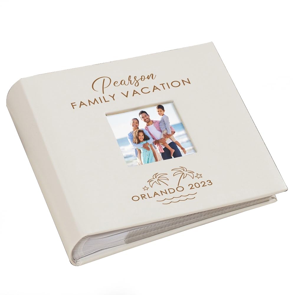 Amazon.com: Personalized Photo Album, Custom Engraved Picture Album ...