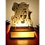 Buy LED Night Lamp OM Symbol Acrylic 3D Illusion with Wooden Base ...