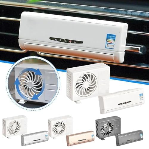 Lootzoo Solar-Powered AC Design Car Air Freshener Perfume Diffuser for ...