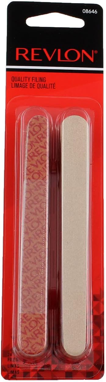 Amazon.com : Revlon Compact Emery Boards Nail File, Dual Sided Manicure ...