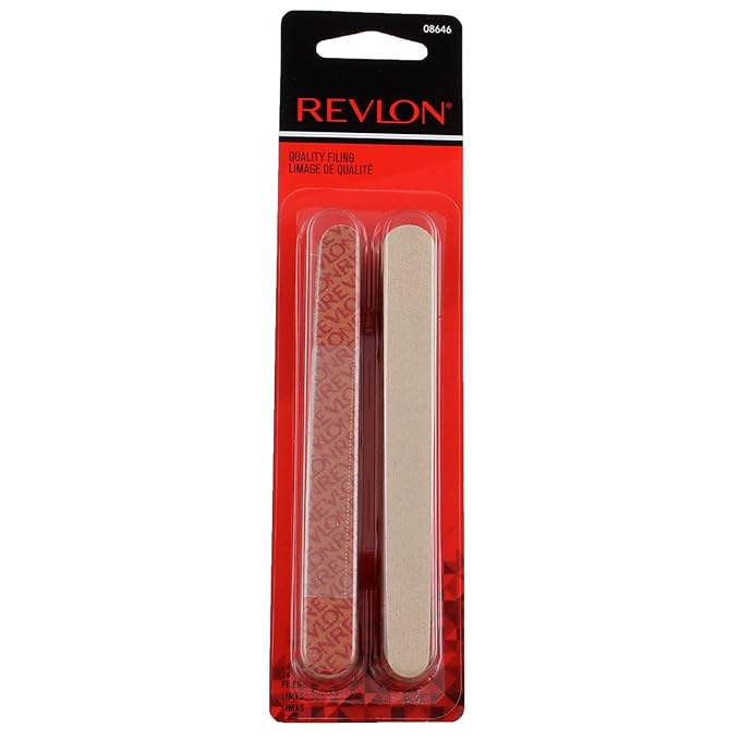 Amazon.com : Revlon Compact Emery Boards Nail File, Dual Sided Manicure ...