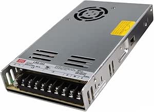 Mean Well LRS-350-12 Enclosed Switching Power Supply, 12V, 29A, 348W, with Warning Label ...