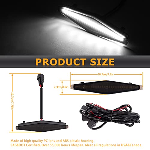 Snapklik.com : 4PCS Led White Grille Lights For 2014-2023 Toyota ...