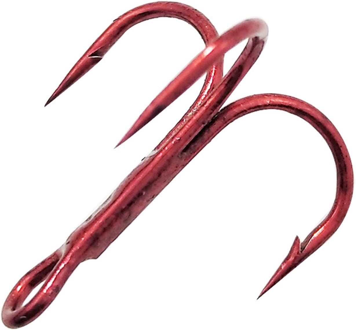 Amazon.com: snagging Hooks 10pcs/lot Super Sharp Saltwater Red Fishing ...