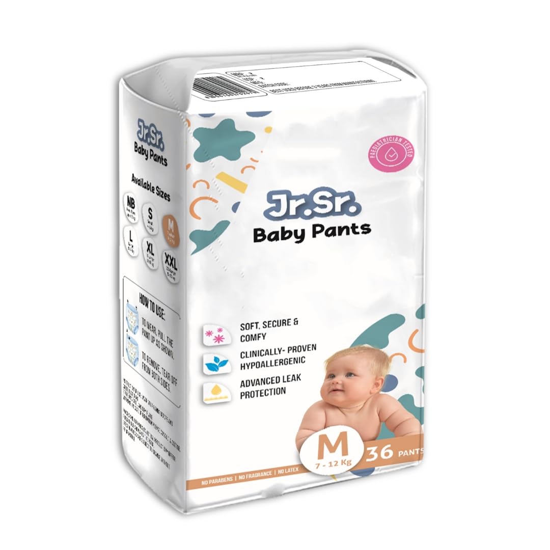 Buy Jr. Sr. Baby Diaper Pants with Advanced Leak Protection | Soft ...
