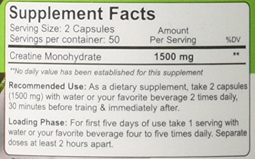 Nutrakey Creatine Monohydrate Capsules, Ultra-micronized Formula for ...