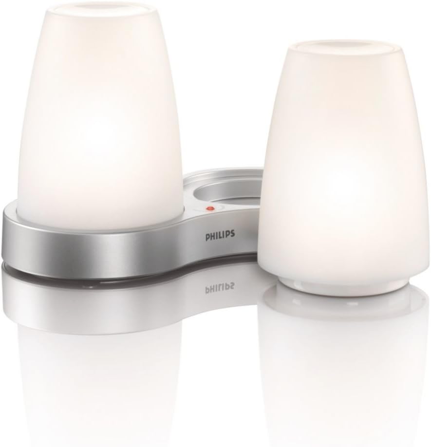 Philips Imageo TableLights, LED Kerzen im Glas, 2er Set, weiß ...