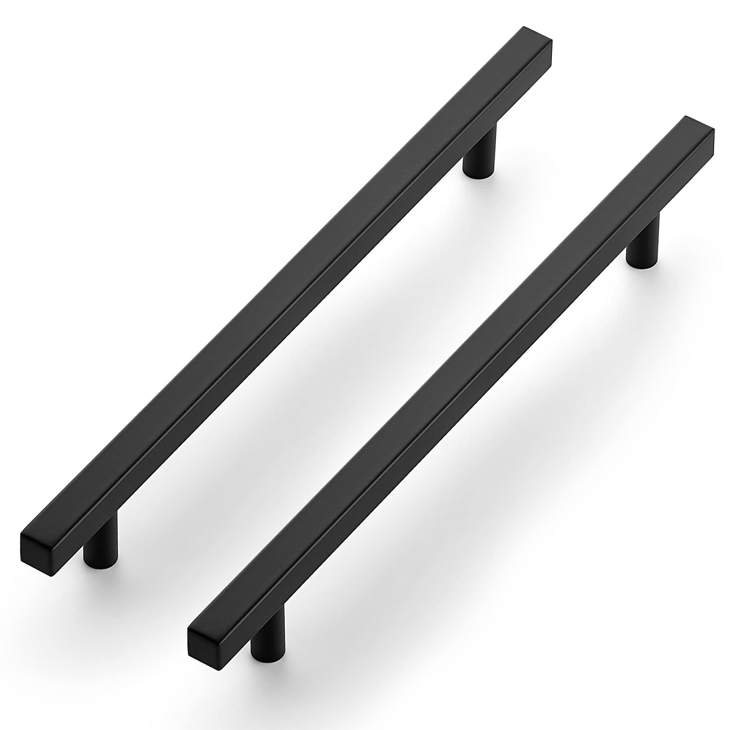 Ravinte Black Cabinet Handles 10 Pack 8-4/5 inch Matte Black Square ...