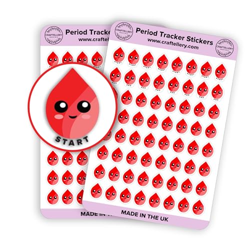 Menstrual Period Tracker Stickers, Blood Transfusion Planner, Red Cells ...