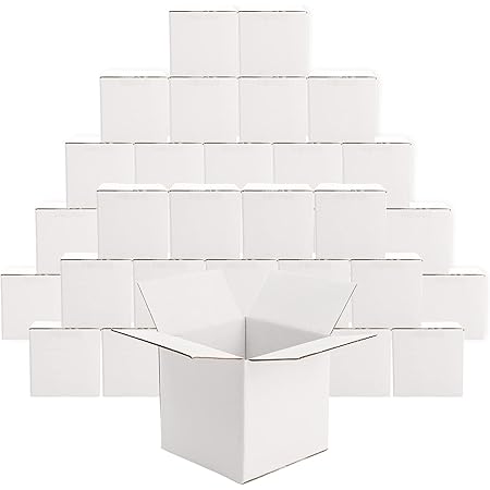 Amazon.com : CH-BOX 50 Pack 4x4x4'' Small Shipping Boxes, Corrugated ...