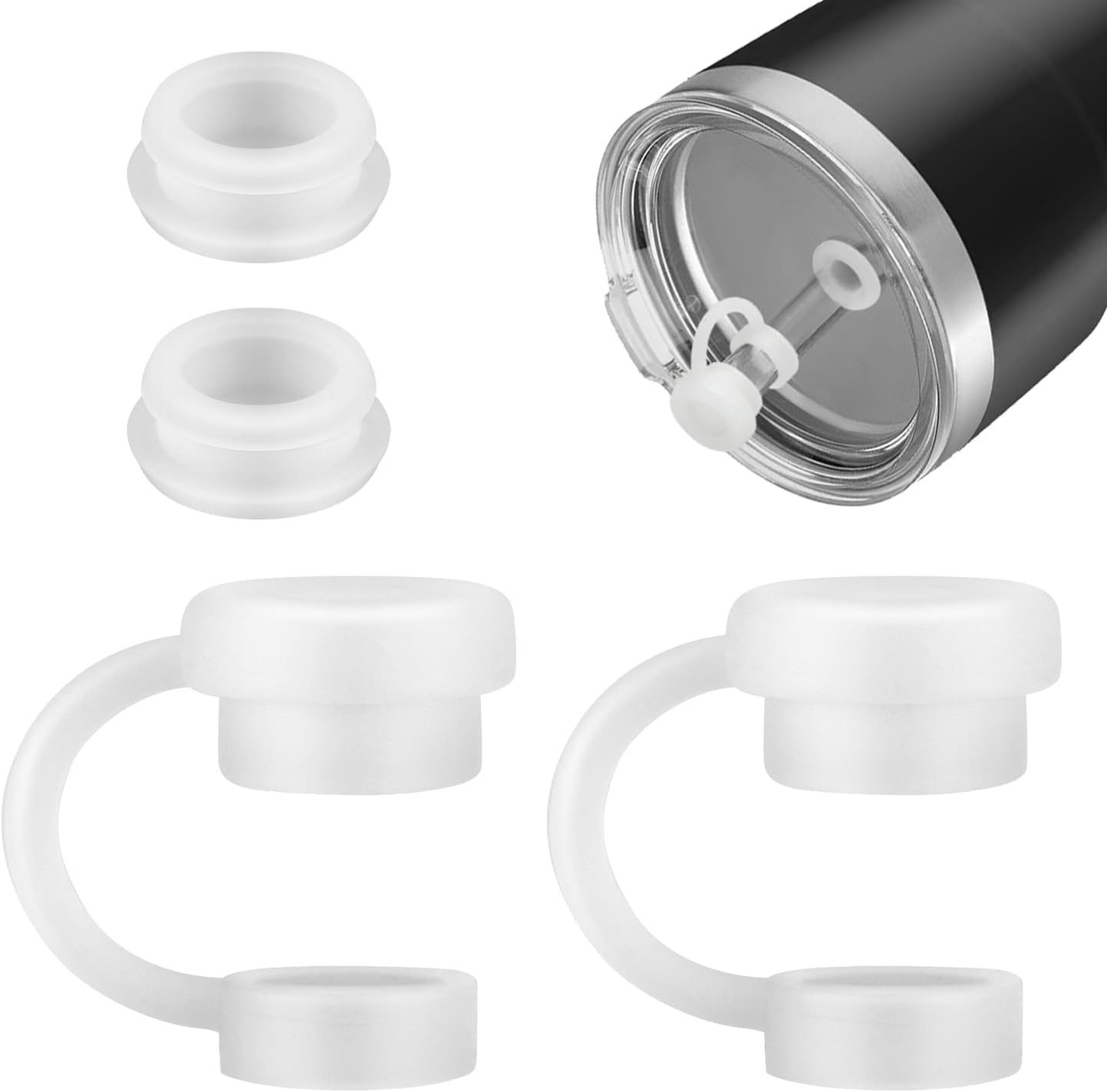 Amazon.com: Silicone Spill Proof Stoppers Compatible with YETI Straw ...