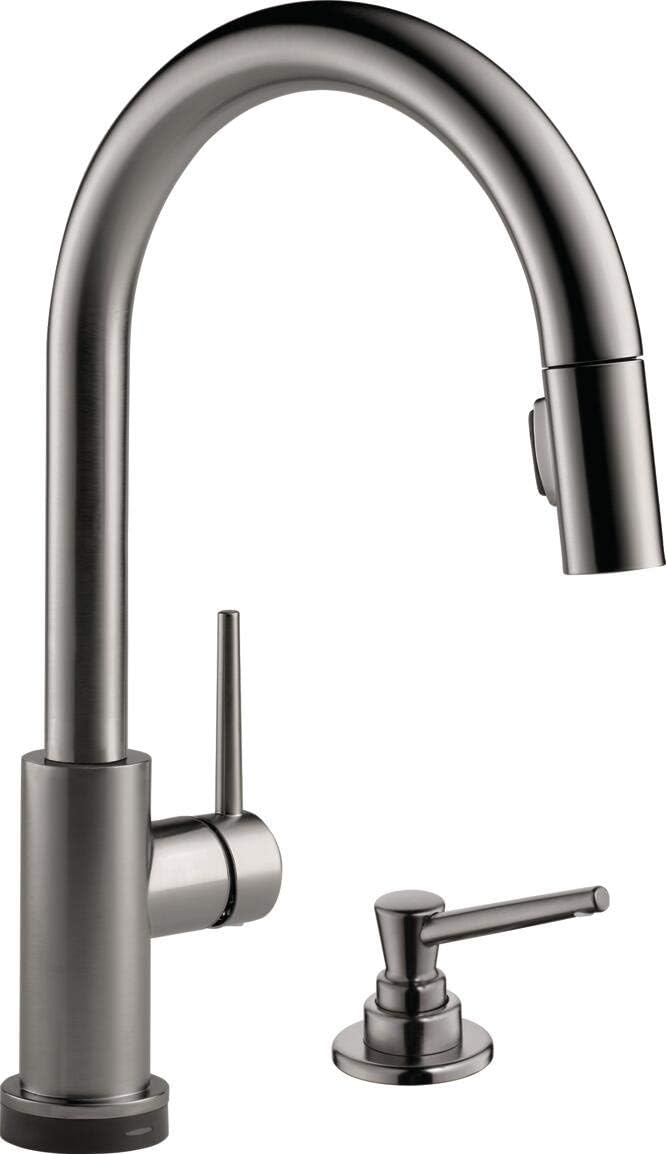 DELTA Trinsic Single-Handle Touch Kitchen Faucet with Pull Down Sprayer ...