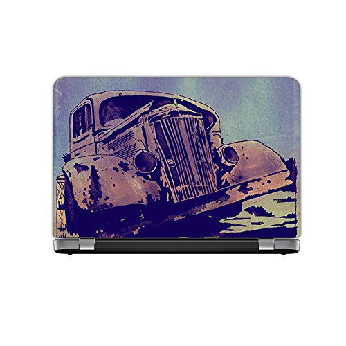 Elamax India Retro Car Laptop skin for 15.6 inches Laptop, Compatible ...