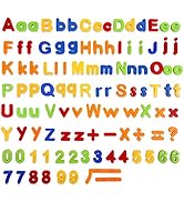 106 PCS Classroom Magnetic Letters and Numbers for Toddlers Early ...
