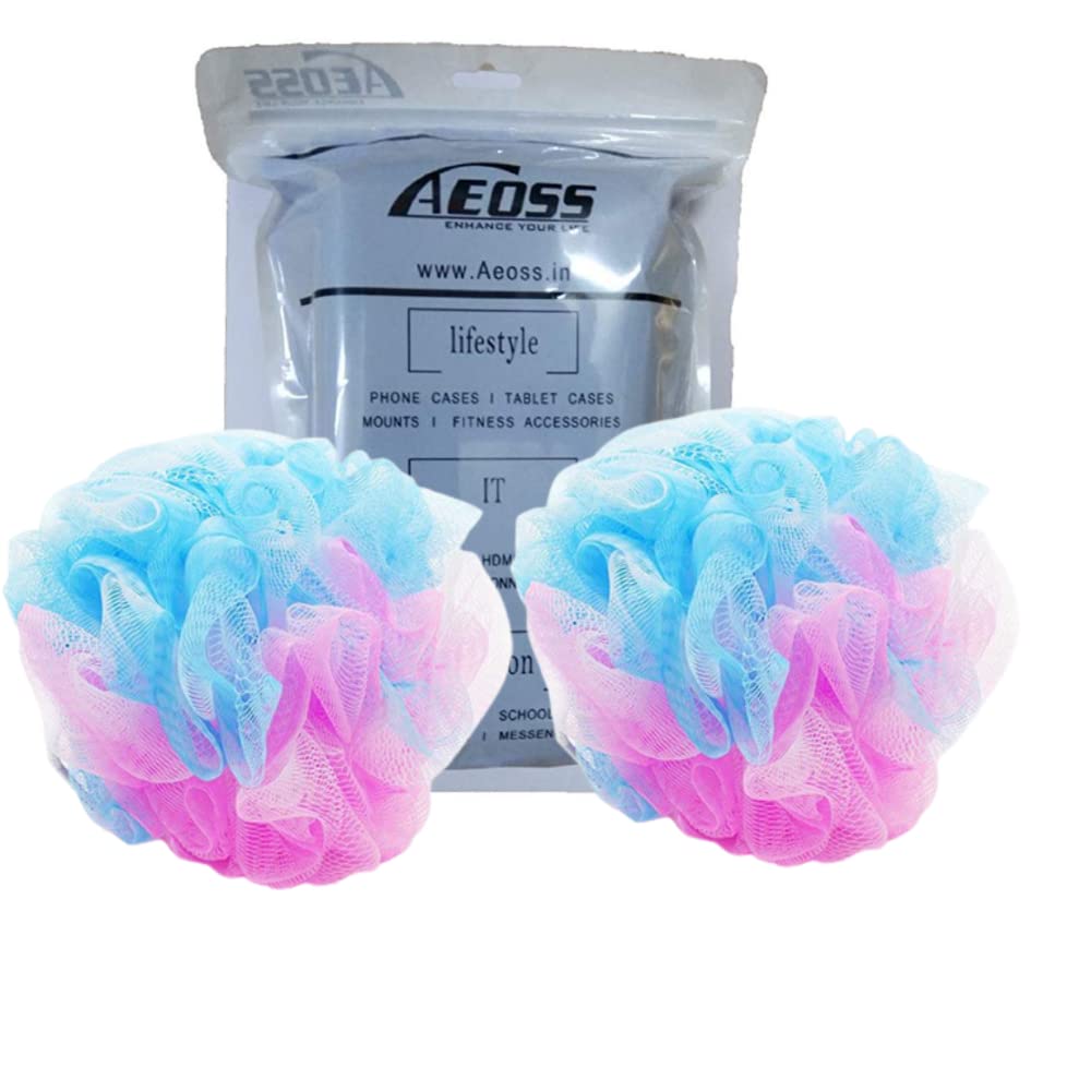 Aeoss Loofah Bath Sponge XL 50gm - Soft Exfoliating Shower Lufa for ...