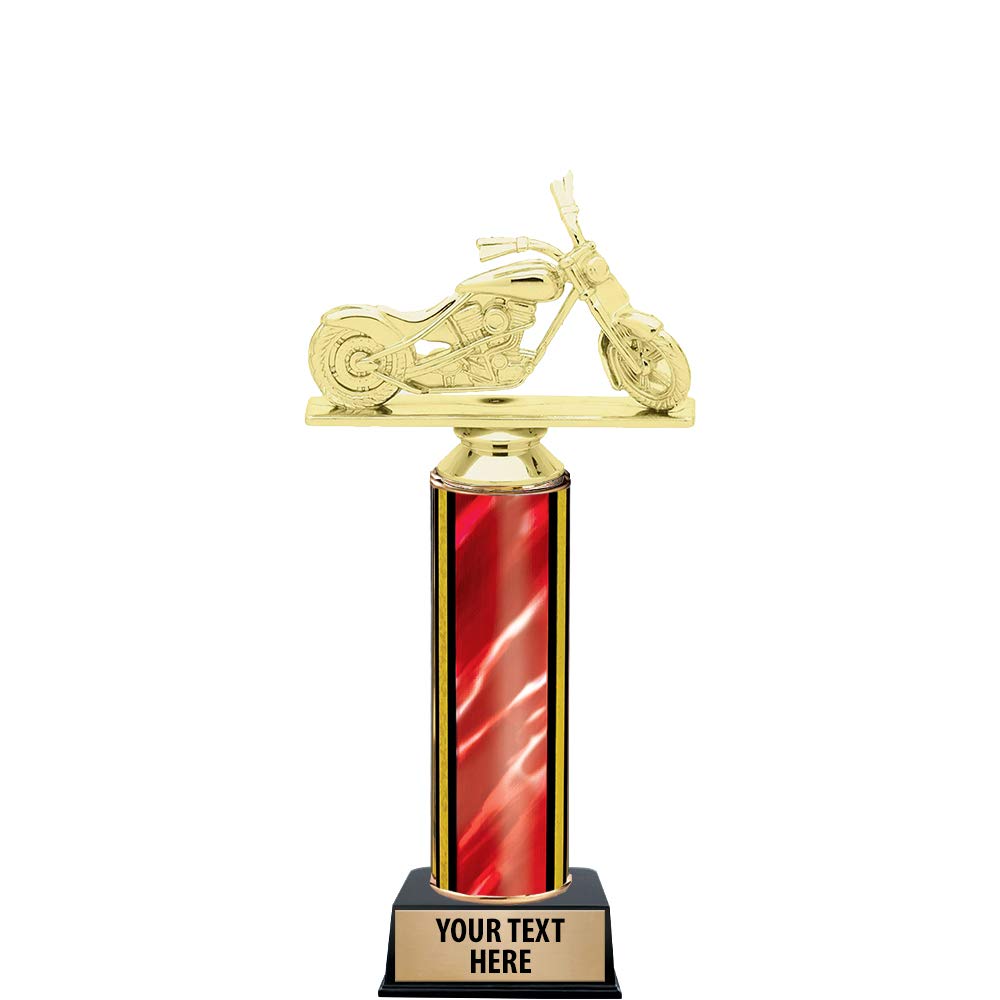 9 25 Red Motorcycle Chopper Deluxe Trophies Custom Motorcycle Chopper ...
