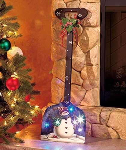 Amazon.com: Decorative Lighted Snowman Shovel-Snowman Shovel : Home ...