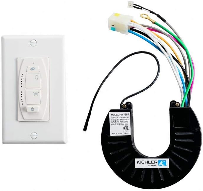 Kichler 6-Speed Ceiling Fan Wall Control System in White Finish ...