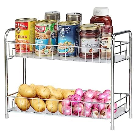 Devashree Metal Kitchen Spice Rack| Modular Kitchen Storage Rack ...