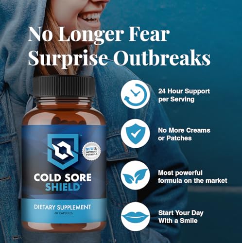 Cold Sore Shield - Suplemento Diário para Feridas Frias com L-Lisina ...
