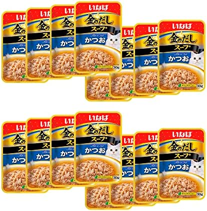 Amazon.co.jp: チャオ (CIAO) いなば 金のだしスープ かつお 30g×16袋 : ペット用品