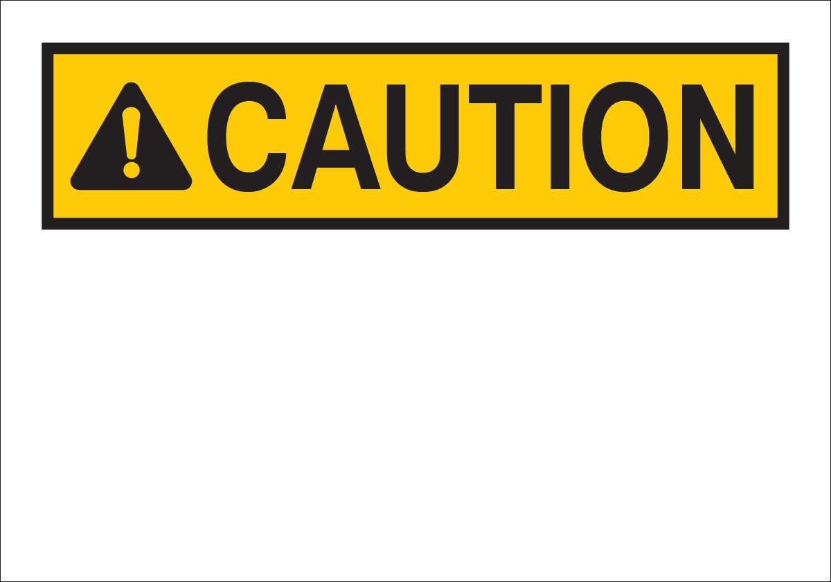 Blank Caution Signs