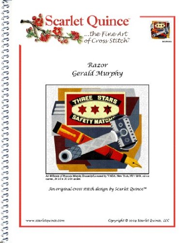 Scarlet Quince MUR003 Razor by Gerald Murphy Counted Cross Stitch Chart ...