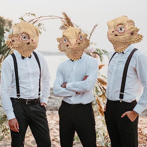 Lizard Head Mask Desert Spiny Lizard Mask Halloween Animal Costume ...