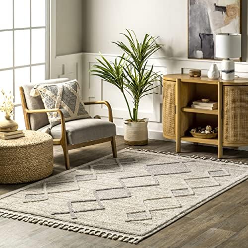 Amazon.com: nuLOOM 7x9 Moroccan Blythe Area Rug, Light Multicolor ...