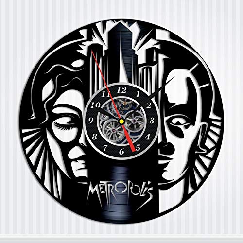 Amazon.com: Metropolis Vinyl Record Wall Clock, Metropolis Wall Art ...