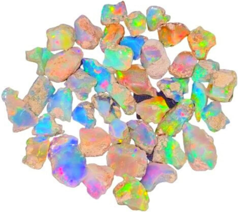 Amazon.com: JAI GEMS 100 Cts Of Ethiopian Opals Raw Rough Aaa Quality ...