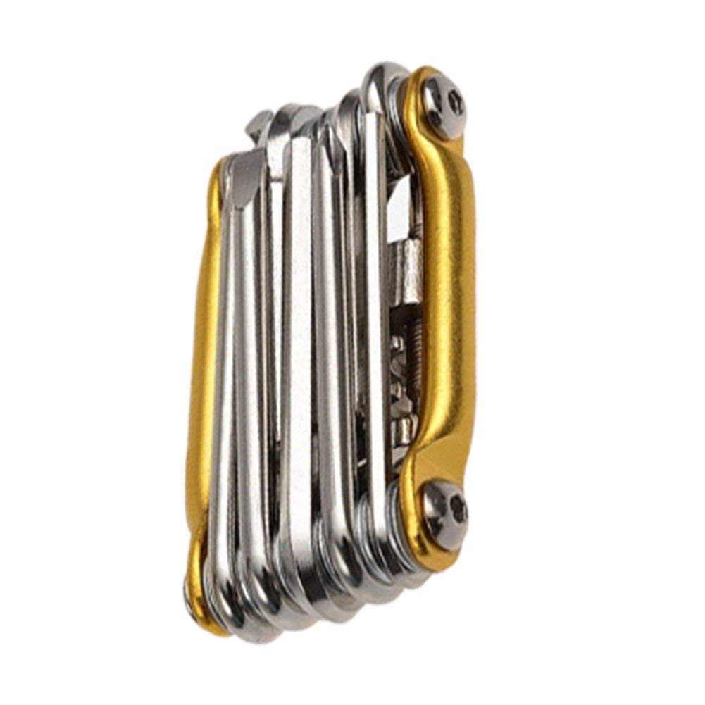 MEETOZ Portable Bicycle Repair Multitool Kit with Chain Breaker Hex ...