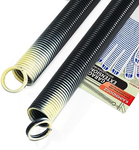 KaiMinDogz Pair of 100lb. Heavy Duty Garage Door Extension Springs ...