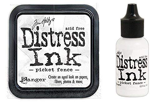 Amazon.com: Tim Holtz Ranger Distress - Picket Fence Ink Pad and Re ...