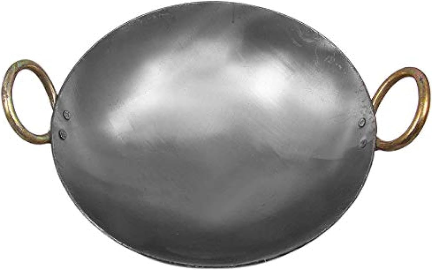 KITCHEN SHOPEE Traditional Iron Fry Kadhai/Pan, Handmade Loha/Lokhand ...