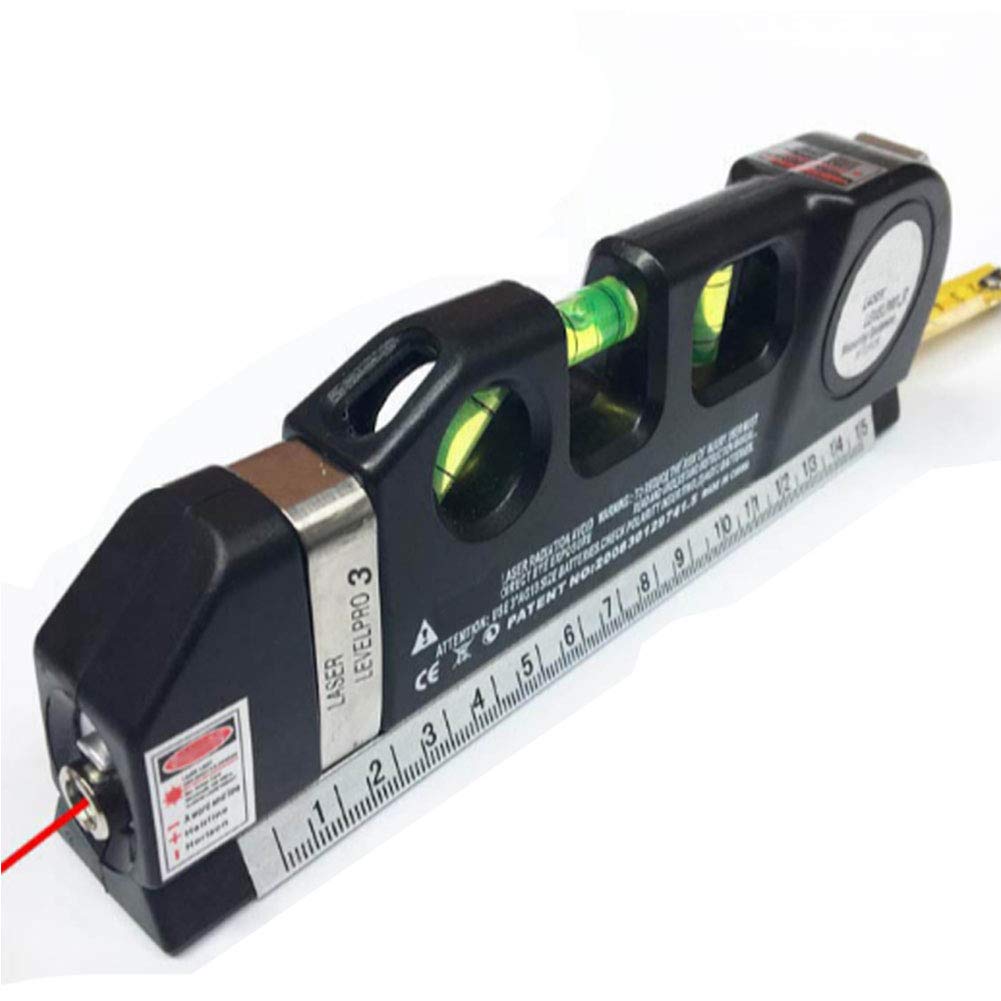 Buy Laser Level, Multipurpose Laser Level Line Laser Measure + 8ft Tape ...