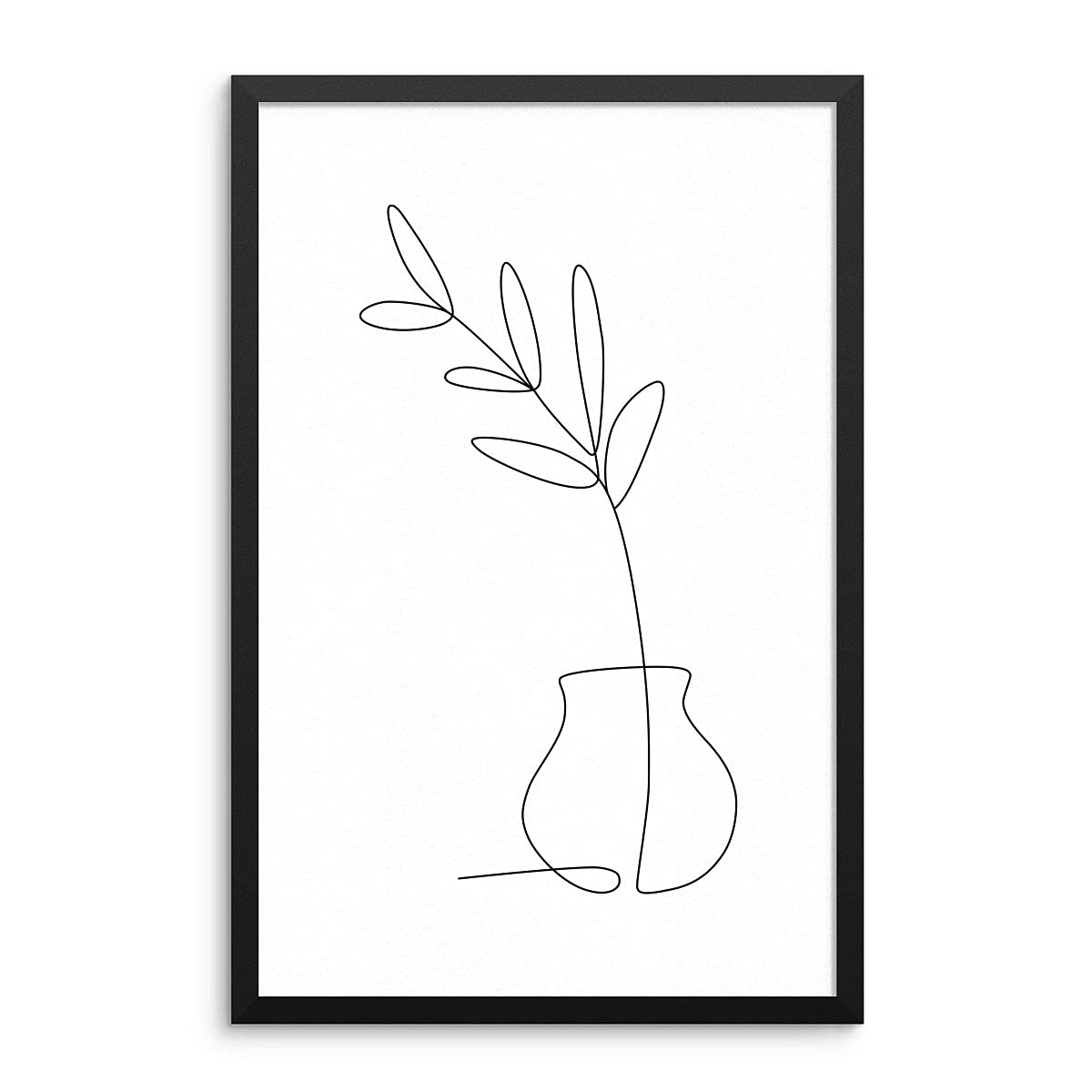 Simple Leaf Line Drawing