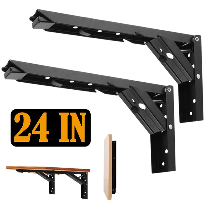 Amazon.com: RedCall 24inch Floating Shelf Bracket,Garage Heavy Duty ...