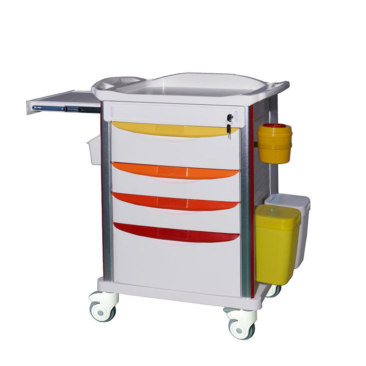 Medical Crash Cart Mobile Emergency Crash Cart With Accessories ...