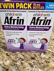 Amazon.com: Afrin Childrens, Extra Moisturizing Stuffy Kids Nasal Spray Pump Mist, Up to 12 Hour ...
